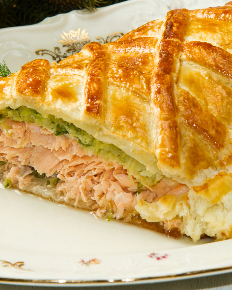 ROTE-RÜBEN-FOND MIT WASABI-FORELLEN-STRUDEL